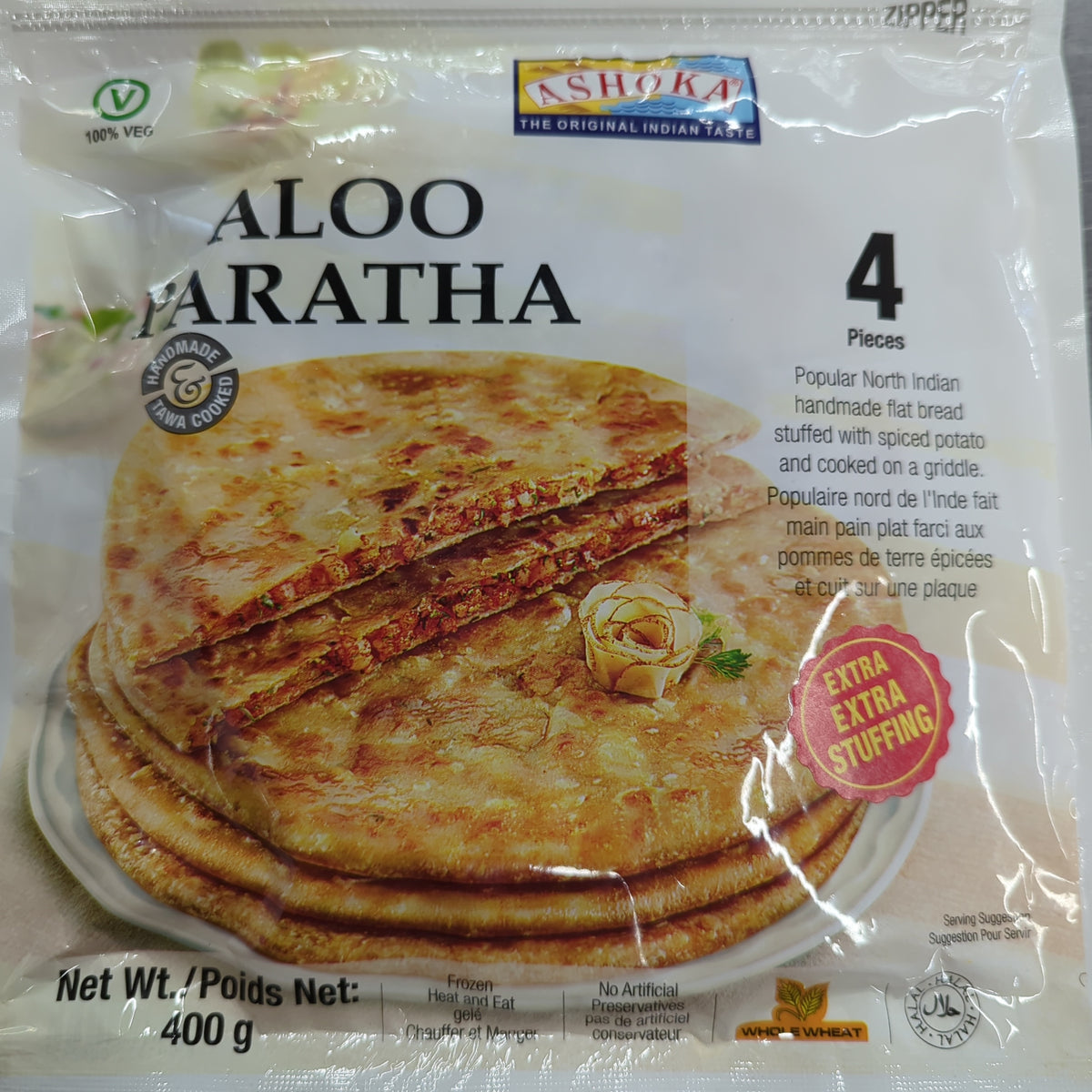 Ashoka Aloo Paratha 4pcs – Tiptop Foods Kitchen & Halal Meat